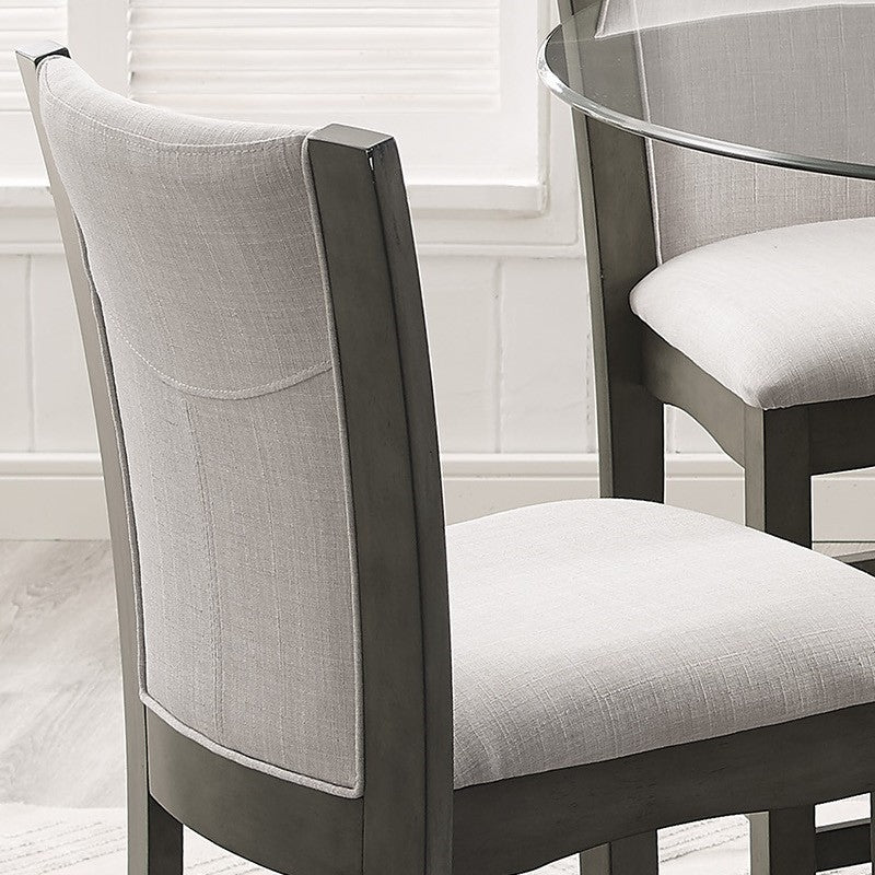 Camelia 5 Piece Counter Height Dining Set in Grey Finish – Luxury D ...